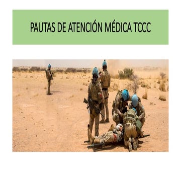 INTRODUCCION MARCH TCCC, TORNIQUETE, MARCH | PPTX