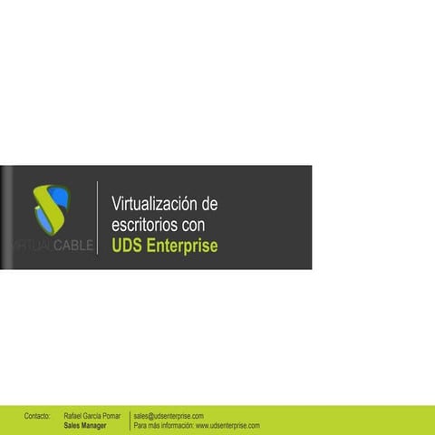 Características Técnicas de UDS Enterprise | PPTX