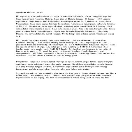 Introduce my self | DOCX