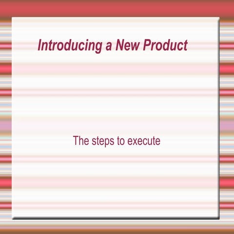 Introducing a New Product | PPT