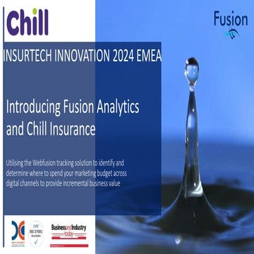 Fusion Analytics - Insurtech Innovation Award 2024 | PPT