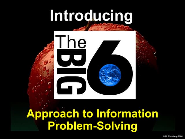 The big 6 powerpoint | PPTX