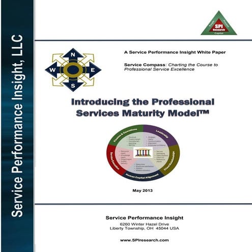 Introducing the Professional Service Maturity Model | PDF