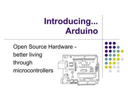 Introduction to Arduino @ Open Tech School - Berlin (6 Dec 2012) | PPT