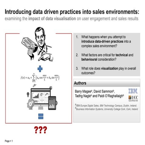 Introducing data driven practices into sales environments | PPTX | Databases | Computer Software ...