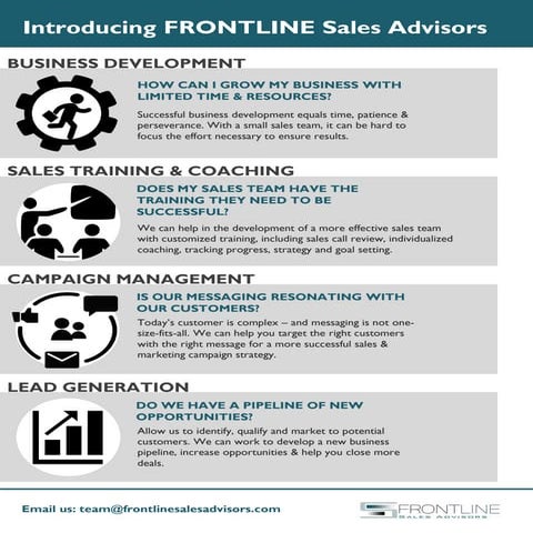 Introducing frontline sales advisors | PDF