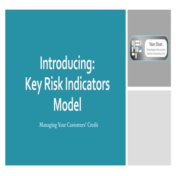 Introducing KRI model know your customers | PPTX