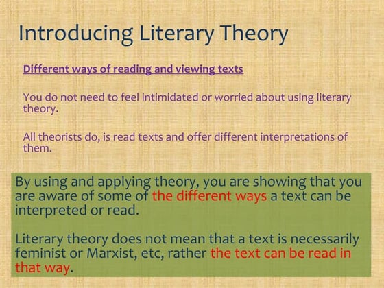 Literary criticism powerpoint | PPT