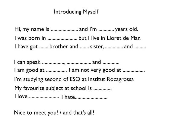 Introducing myself | PPT