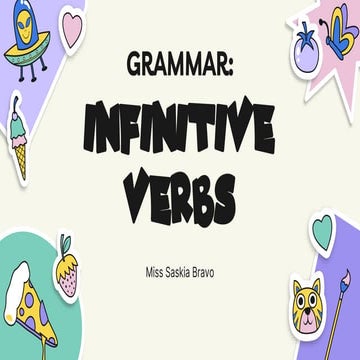 infinitive verb | PPT
