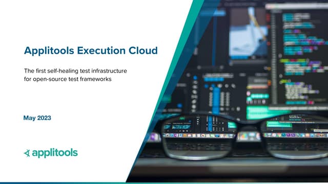 Introducing The Applitools Self Healing Execution Cloudpdf Free Download 1070