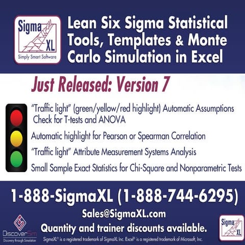 Introducing SigmaXL Version 7 | PPT