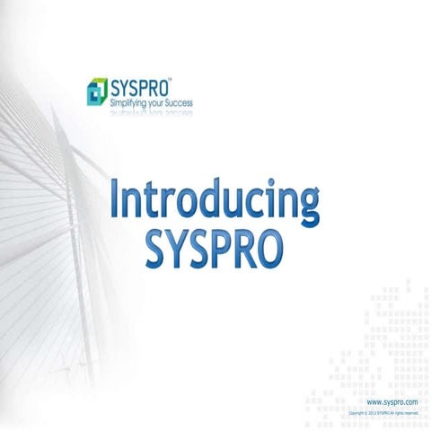 Introducing syspro (shareslide) | PPTX