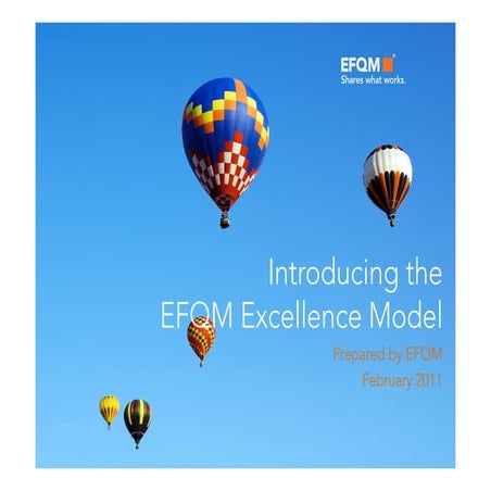 Introducing the EFQM model | PDF
