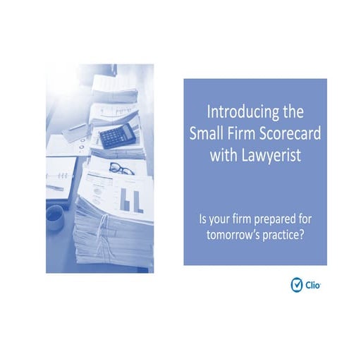 Introducing the Small Firm Scorecard with Lawyerist | PDF
