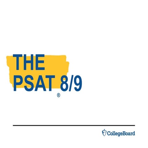 Introducing the New PSAT 8/9 | PPT