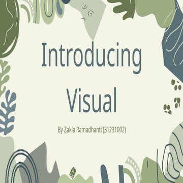 Introducing Visual is essential in a presentation | PPTX