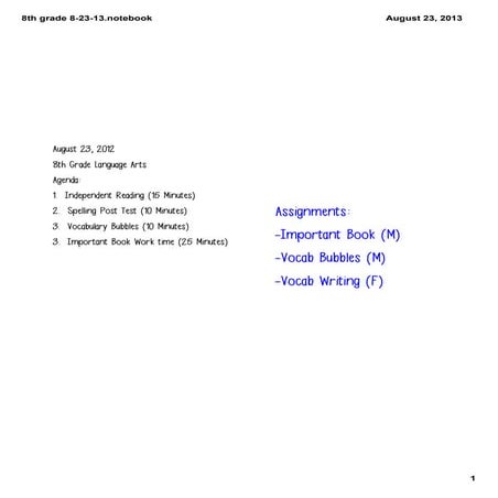 Introducing vocab bubbles 8th grade | PDF | Education