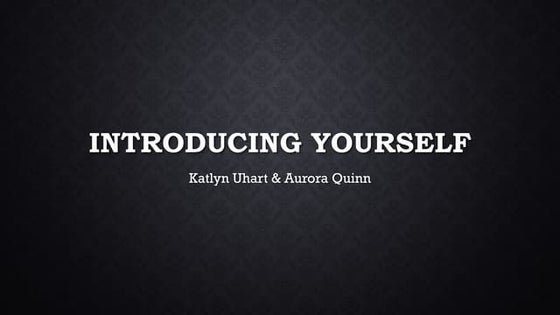 Self Introduce | PPT