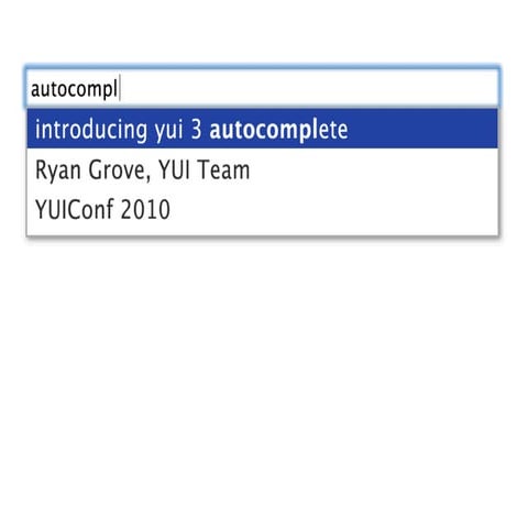 Introducing YUI 3 AutoComplete | PDF