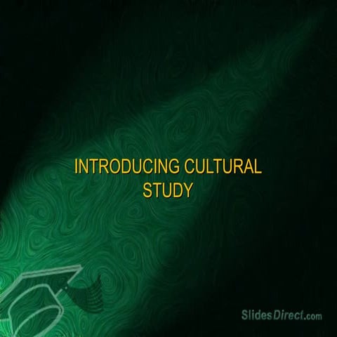 Introducting cultural study | PPT