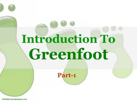 Greenfoot - An introduction | PPTX | Web Development | Internet