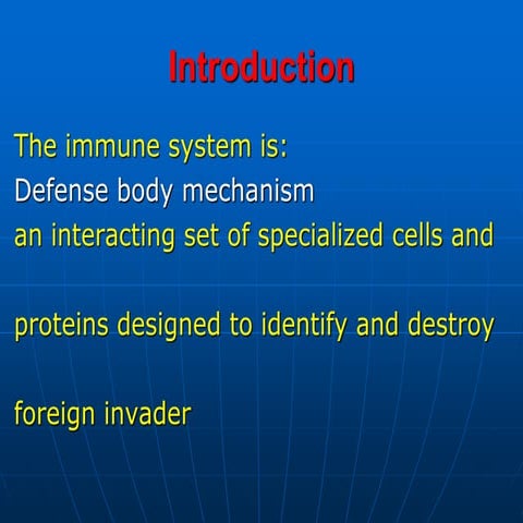 Introduction to immune system | PPT