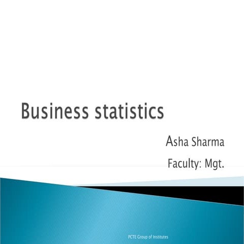 Introduction to Statistics | PPT