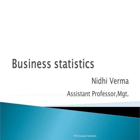 Introduction to Statistics | PPT