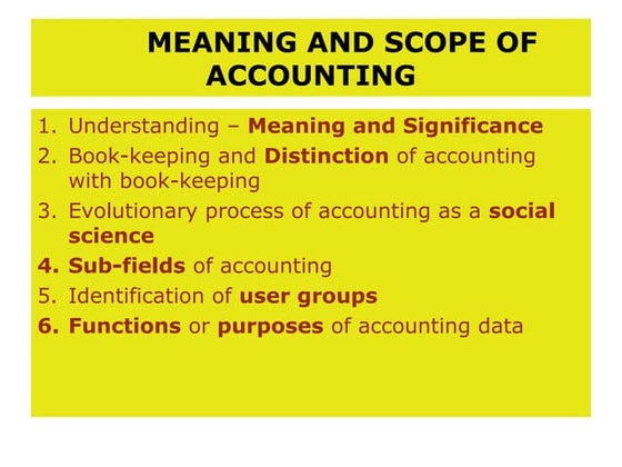 Introduction to Accounting- class 11 | PPTX