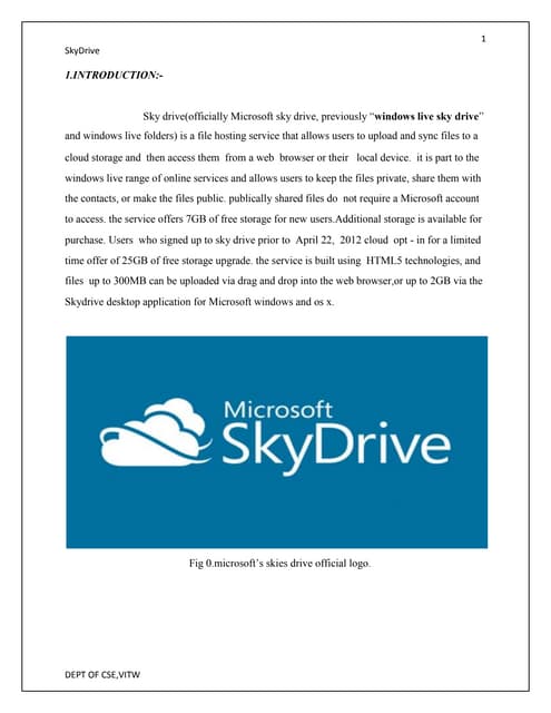 MICROSOFT ONE DRIVE | PPT