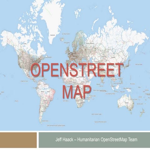Introduction to OpenStreetMap | PPTX | Technology & Computing