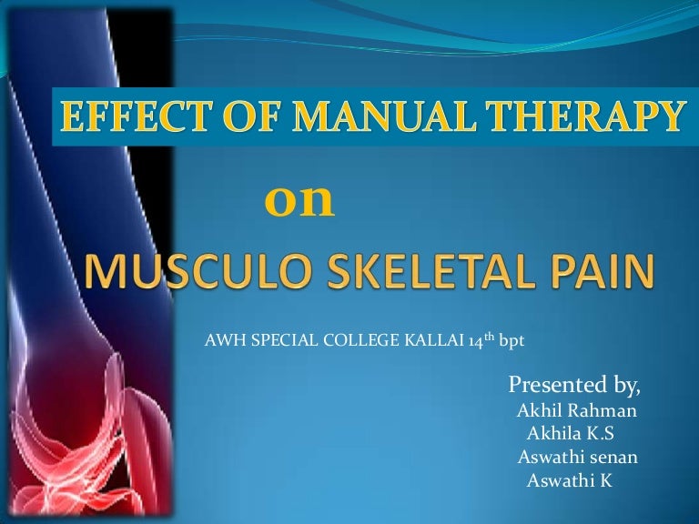 musculoskeletal pain