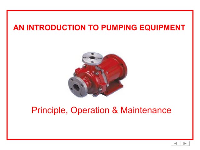 Basics of Centrifugal Pump | PPTX