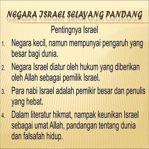 negara israel | PPT