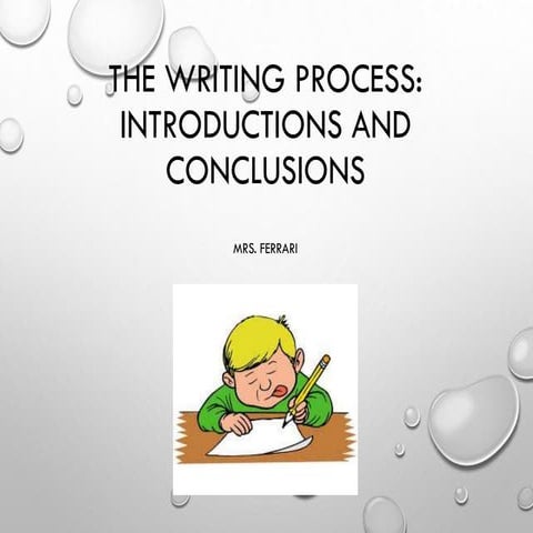 Writing Introductions and Conclusions: Some Top Tips | PPT
