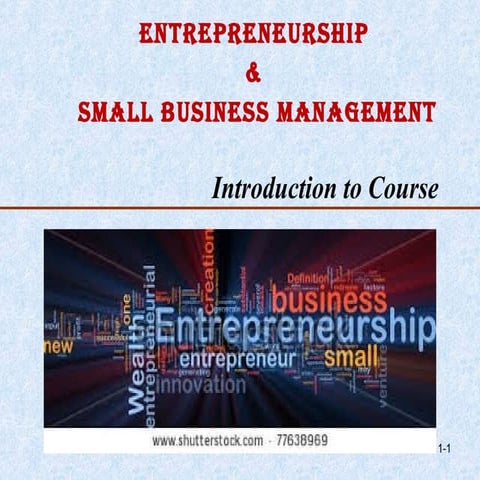 Entrepreneurship Introduction Part 2 - Key Concept & Common ...