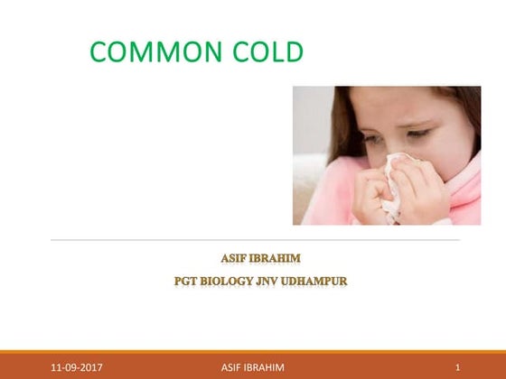 COMMON COLD | PPTX
