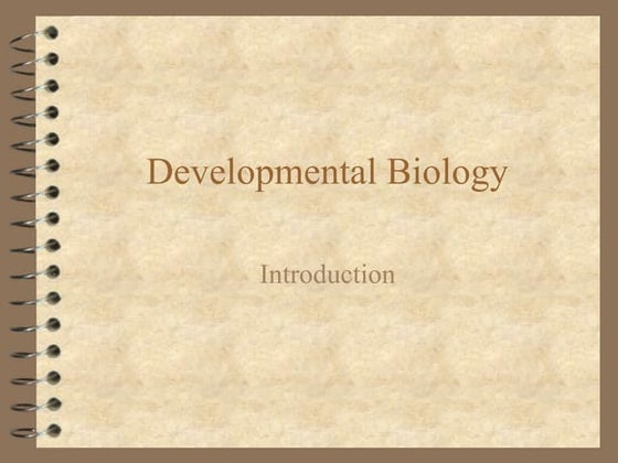 Theories of embryonic development | PPT