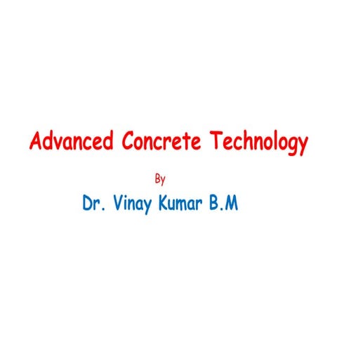 Concrete Technology Study Notes | DOCX