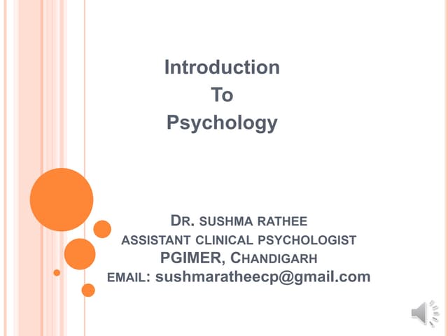 Chapter 1: PSYCHOLOGY | PPTX