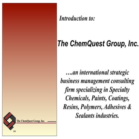 Introduction to ChemQuest | PDF | Management Consulting Industry ...