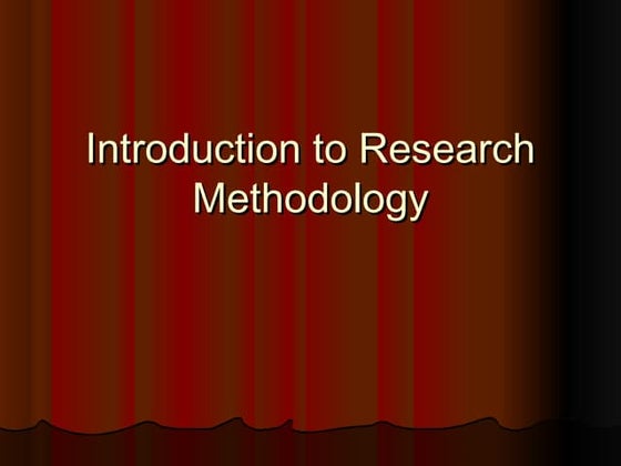 Advance research methods | PDF