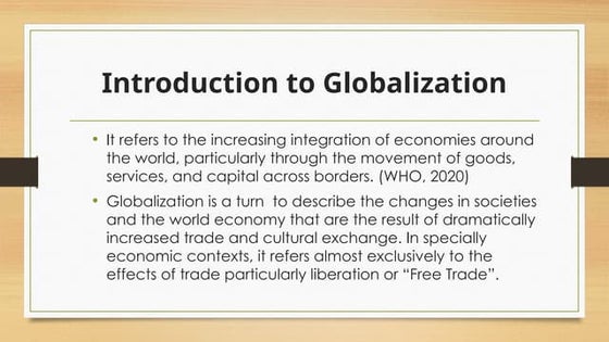 Chapter 1 - DEFINING GLOBALIZATION CONTEMPORARY WORLD.pptx | Geography | Science