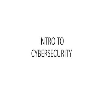 Cyber Security Introduction Pptx Internet Computing