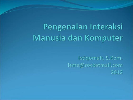 Topik Materi UI-UX untuk Perkuliahan di Kampus | PPTX