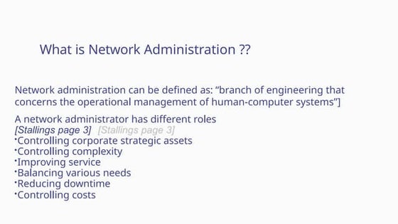 introduction to network administration pptx | PPT