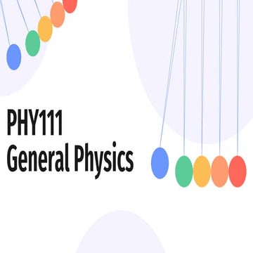 Introductionto general physics spring 2024 | PPT