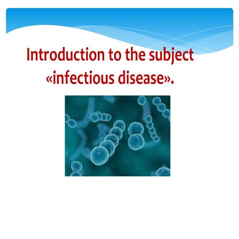 introduction of infectious disease microbiology | PPT