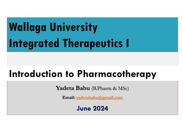 Implementation of cbme curriculum in pharmacology | PPTX